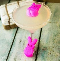 Peep Drop Martini {Fun Marshmallow Peeps Cocktail}