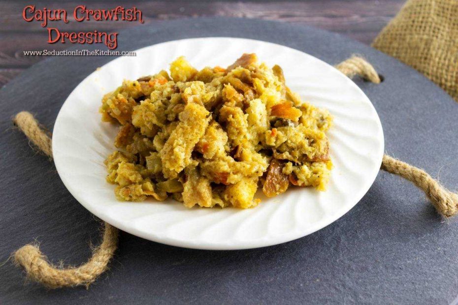 Cajun Crawfish Dressing {A Southern Holiday Side Dish}