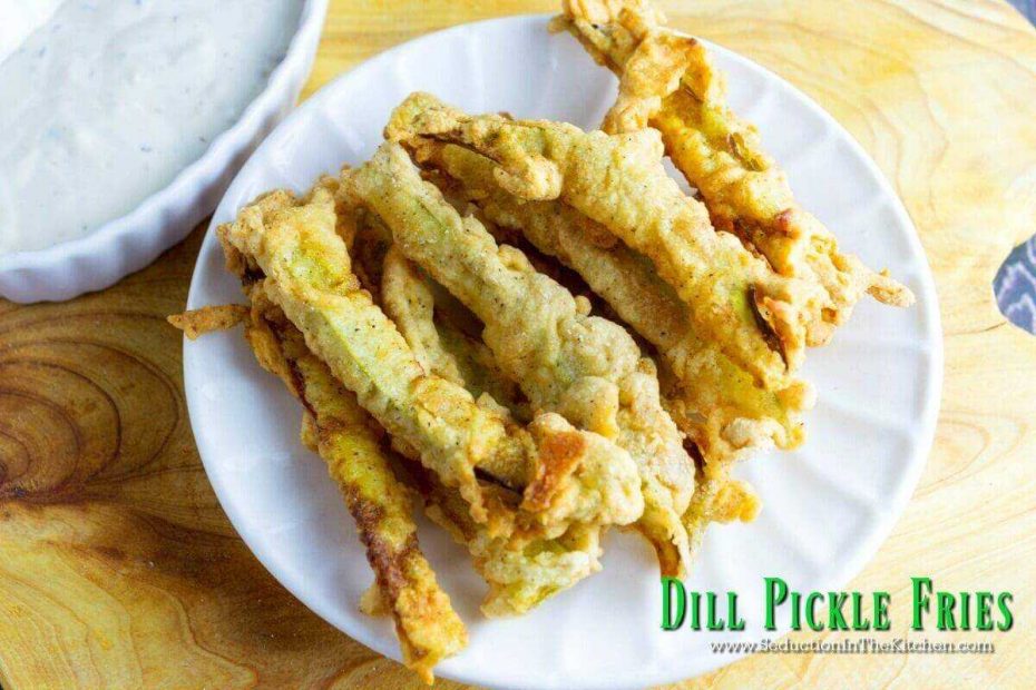 Dill Pickle Fries {Deep Fried Pickles That Like French Fries}