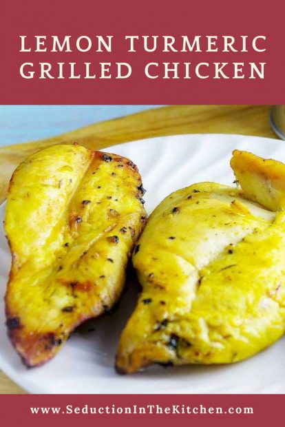 ? Lemon Turmeric Grilled Chicken {Healthy Grilled Chicken Recipe}