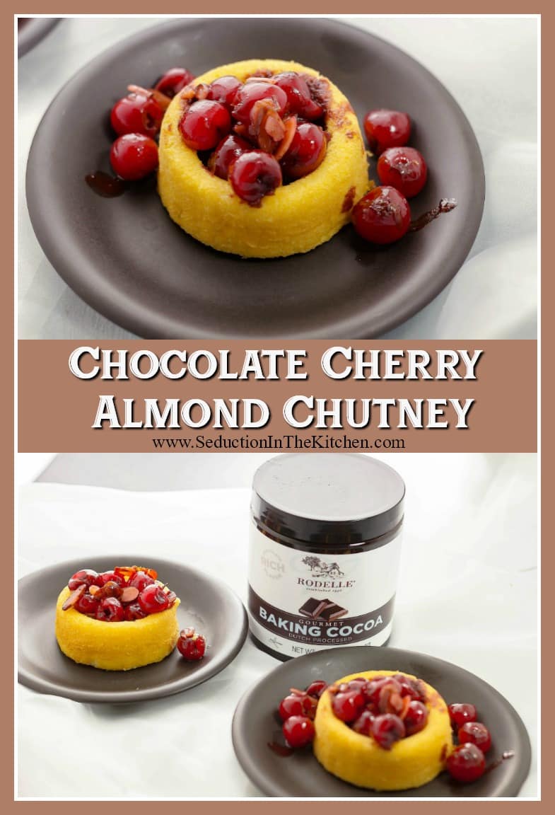 Chocolate Cherry Almond Chutney {Topping For Dessert Cups}