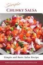 Simple Chunky Salsa Recipe {Pico De Gallo Salsa}