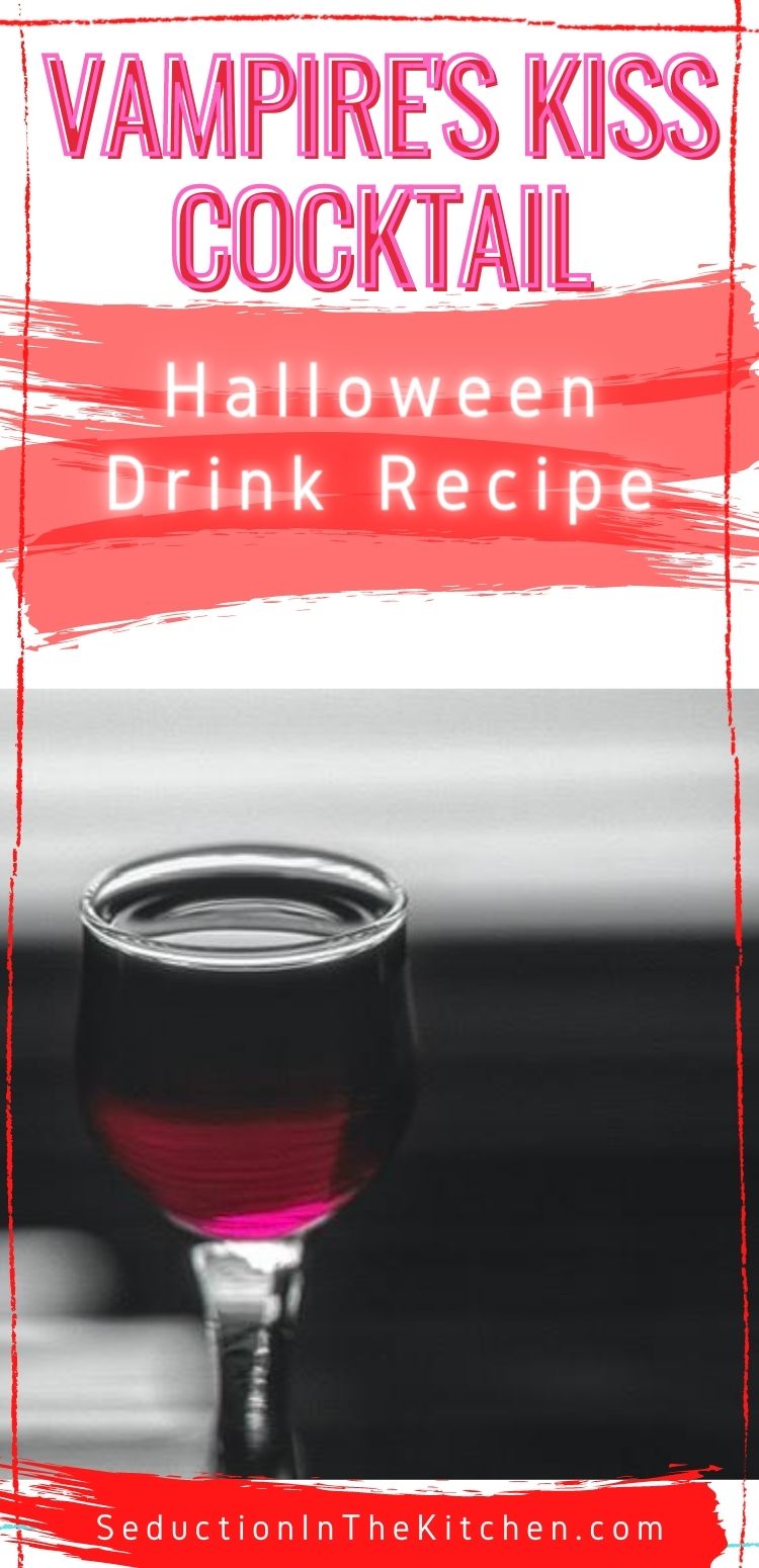 Vampire's Kiss Cocktail {Easy Red Wine Cocktail}