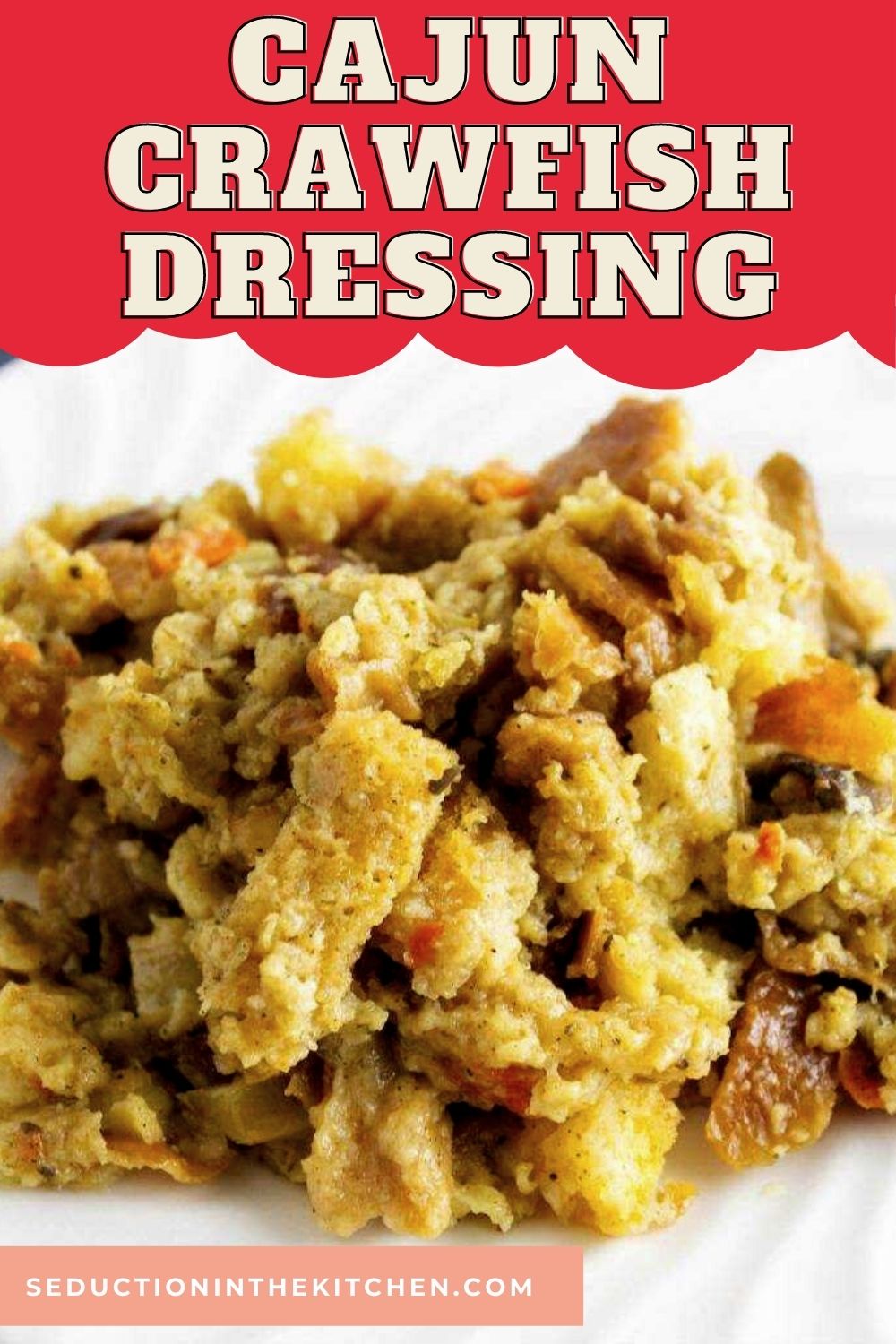 Cajun Crawfish Dressing {A Southern Holiday Side Dish}