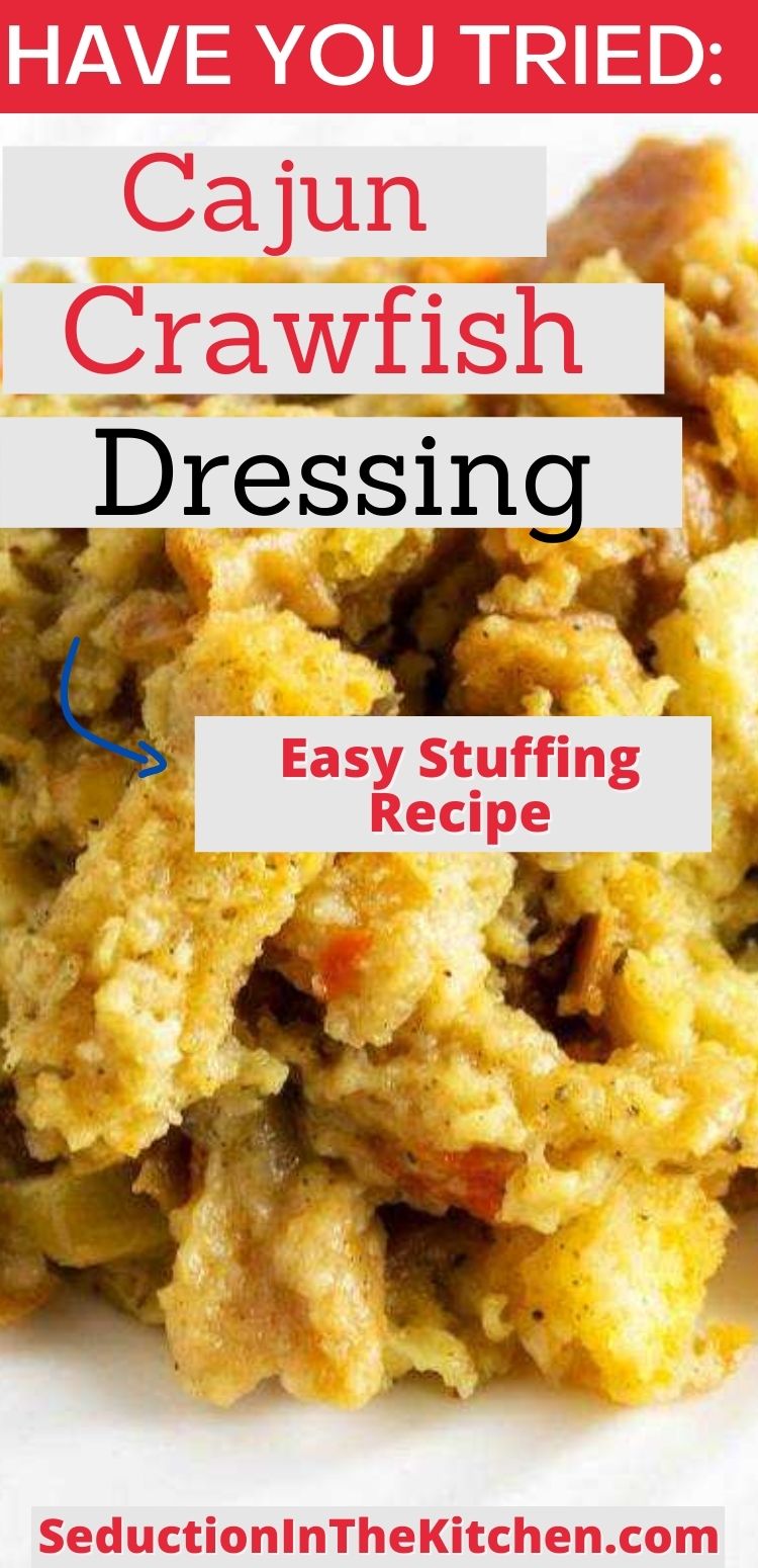 Cajun Crawfish Dressing {A Southern Holiday Side Dish}