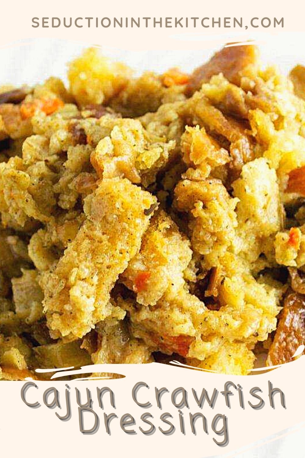 Cajun Crawfish Dressing {A Southern Holiday Side Dish}