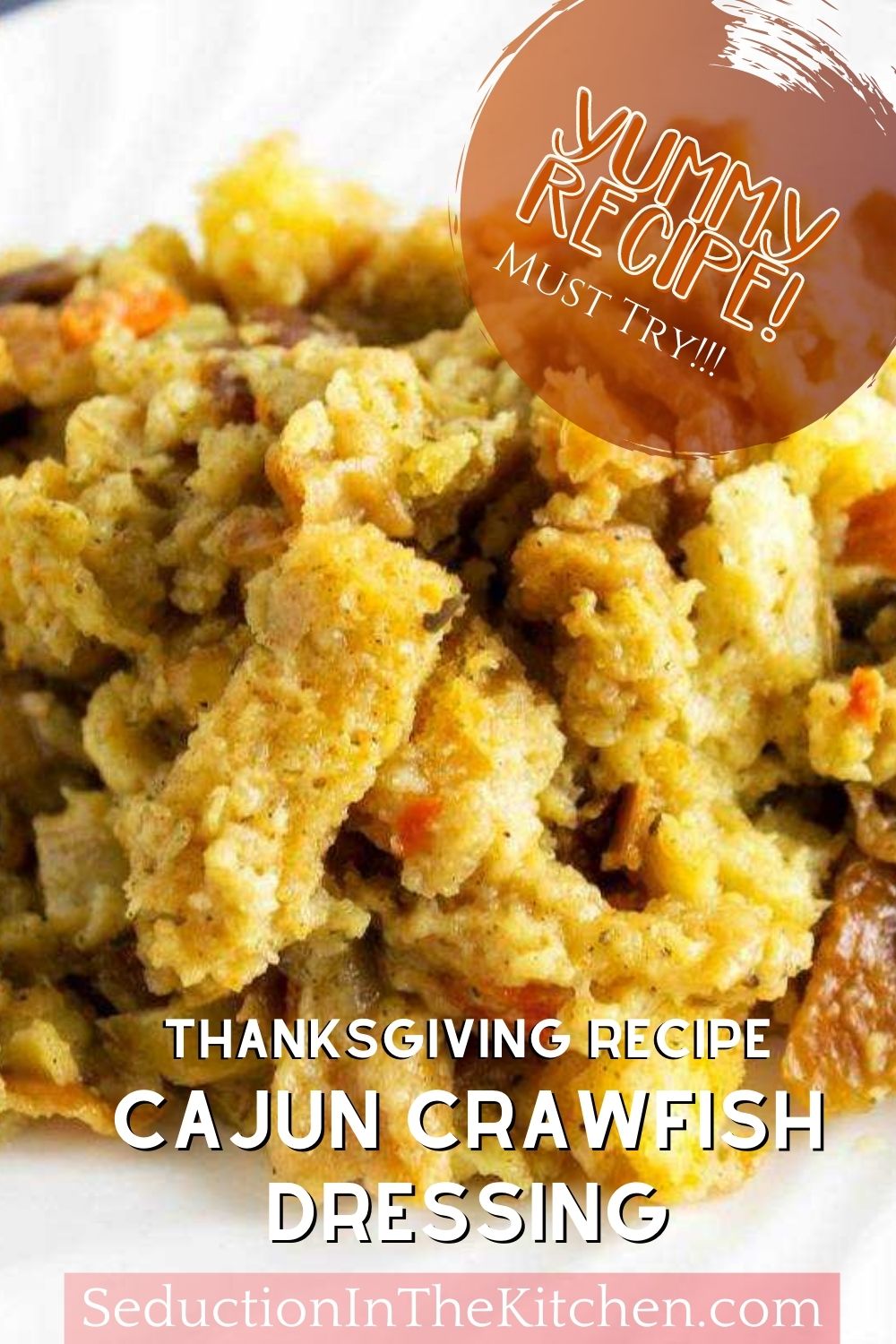 Cajun Crawfish Dressing {A Southern Holiday Side Dish}