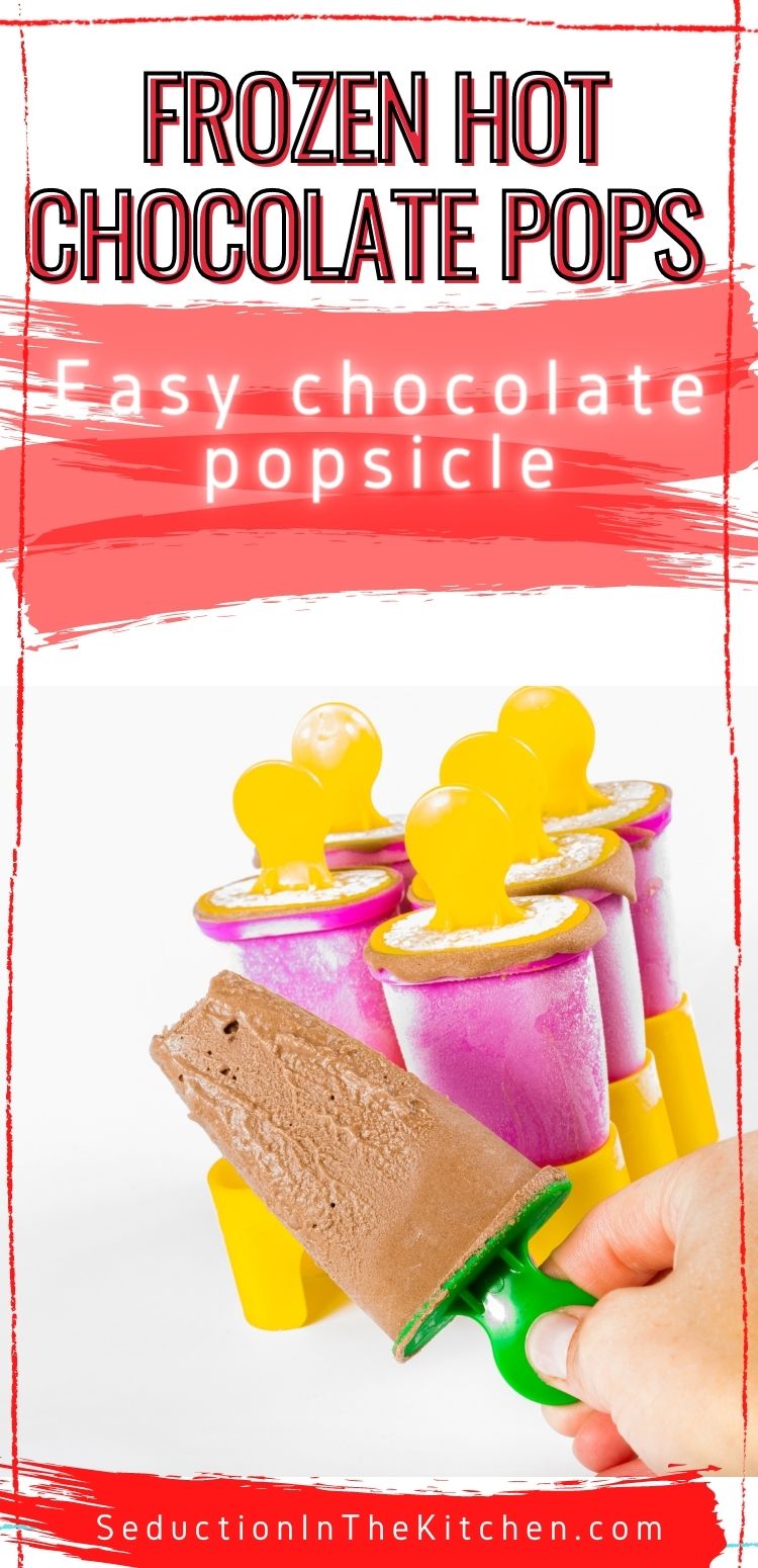 Frozen Hot Chocolate Pops {Easy Chocolate Popsicle Recipe}