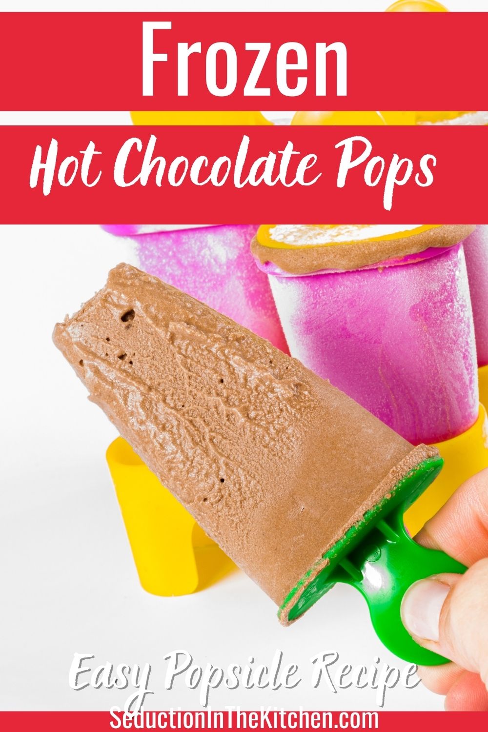 Frozen Hot Chocolate Pops {Easy Chocolate Popsicle Recipe}