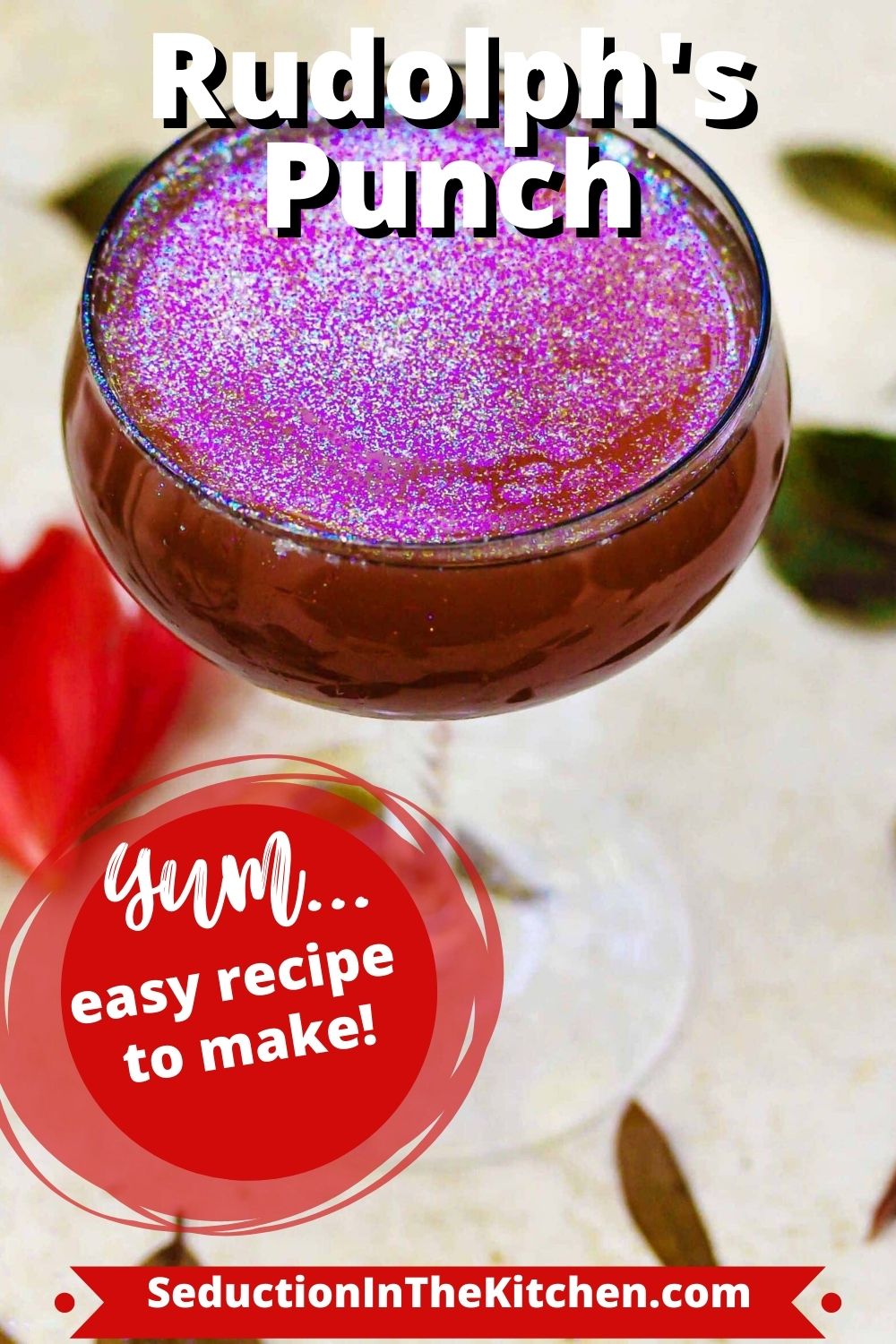 Rudolph's Punch {Easy Christmas Sangria Punch}