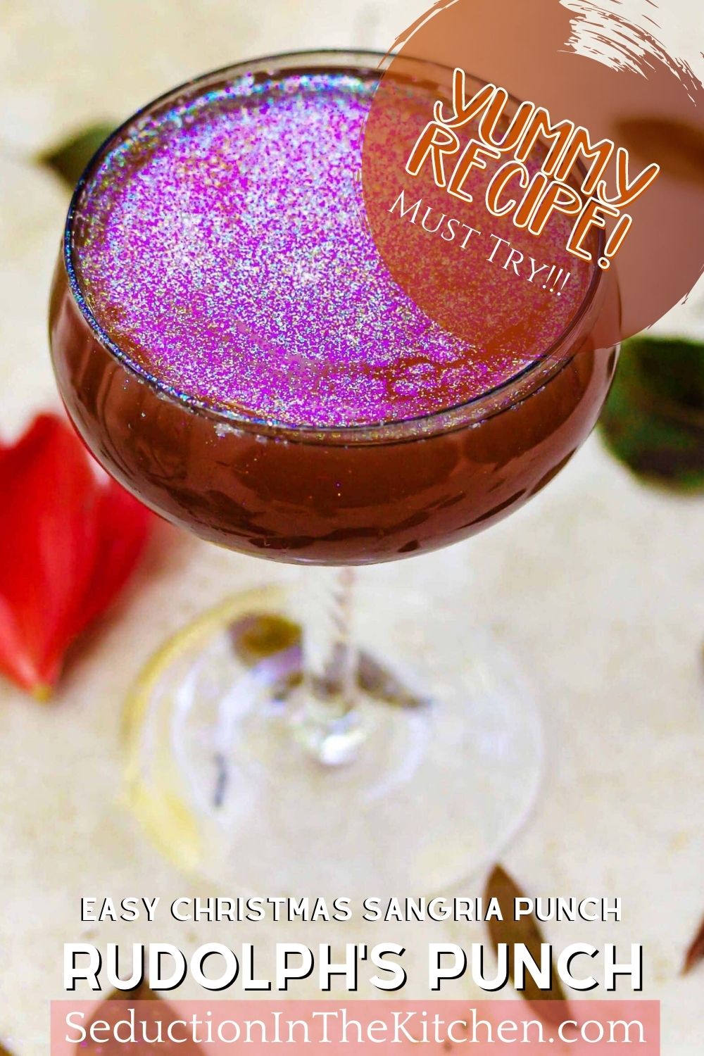 Rudolph's Punch {Easy Christmas Sangria Punch}