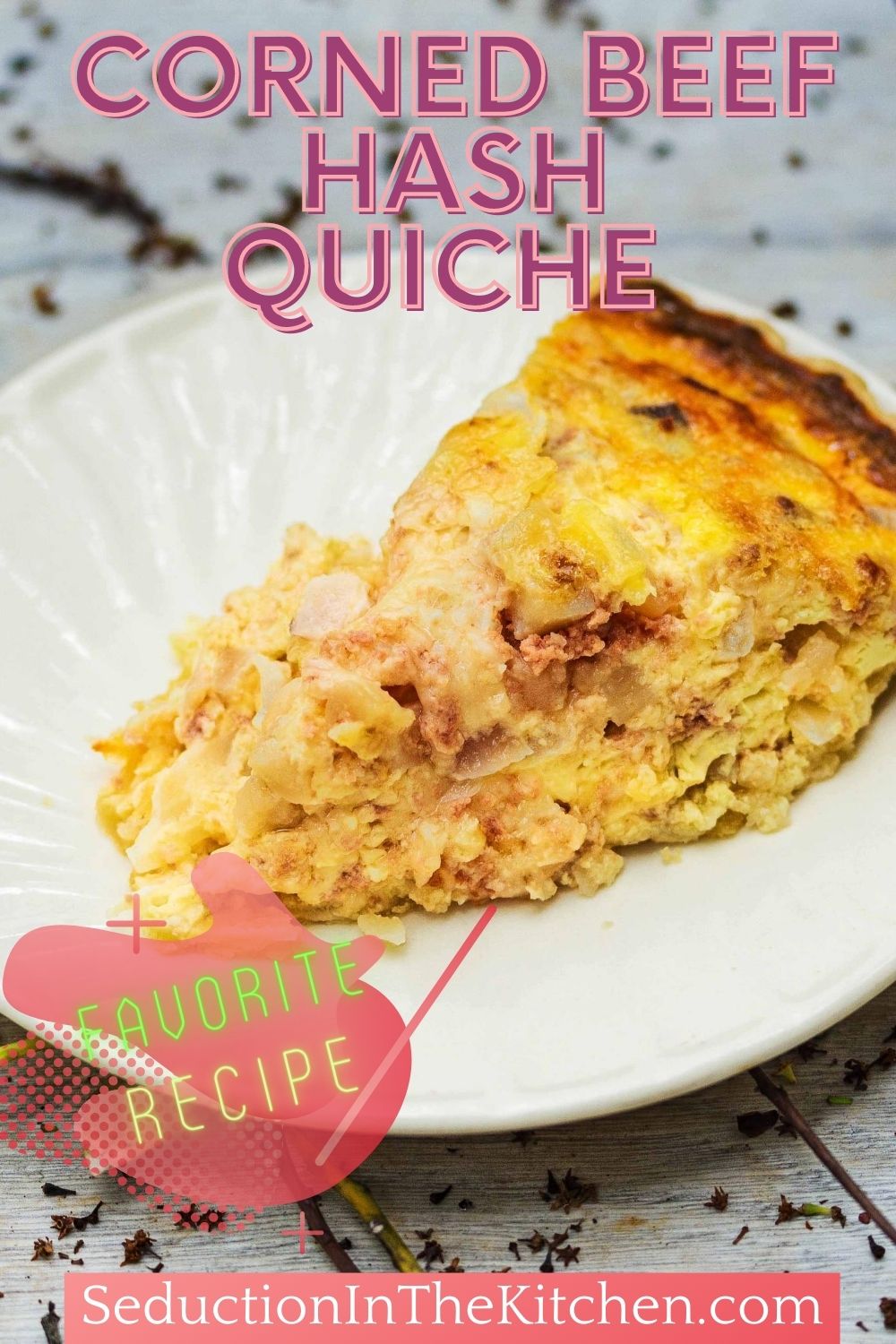 Simple Corned Beef Hash Quiche {The Best Quiche Recipe}