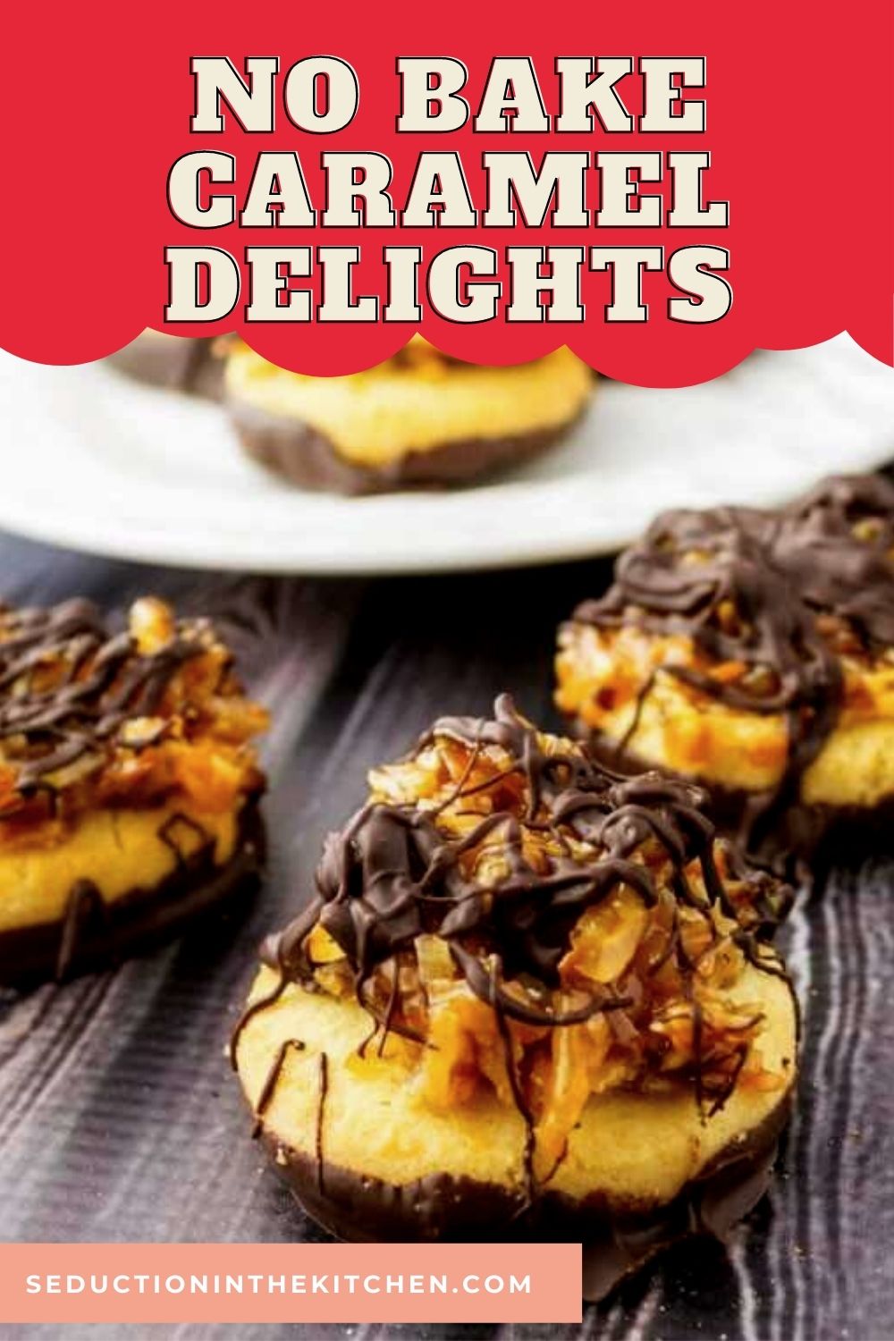 No Bake Caramel Delights {Girl Scout Cookies Caramel Delites}
