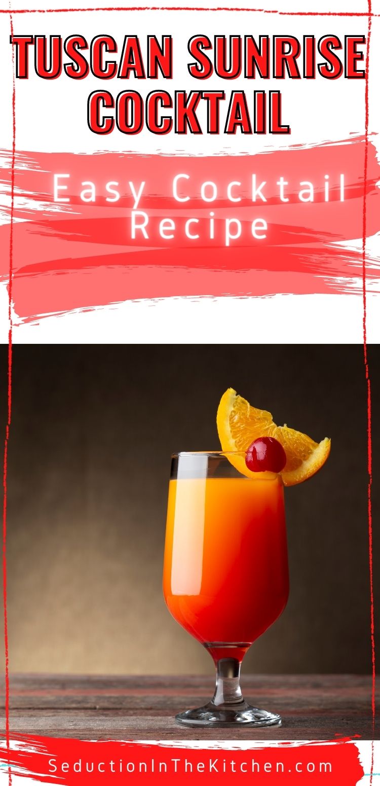 Tuscan Sunrise Cocktail {Easy Mixed Drink Recipe}