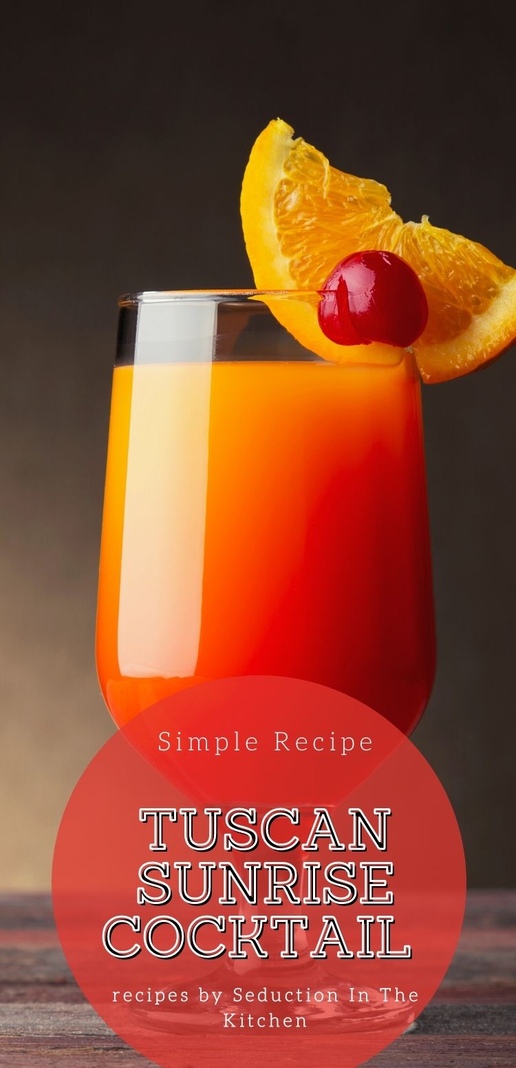 Tuscan Sunrise Cocktail {Easy Mixed Drink Recipe}