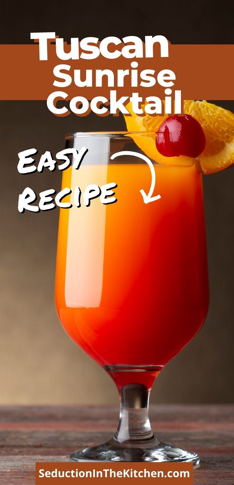 Tuscan Sunrise Cocktail {Easy Mixed Drink Recipe}