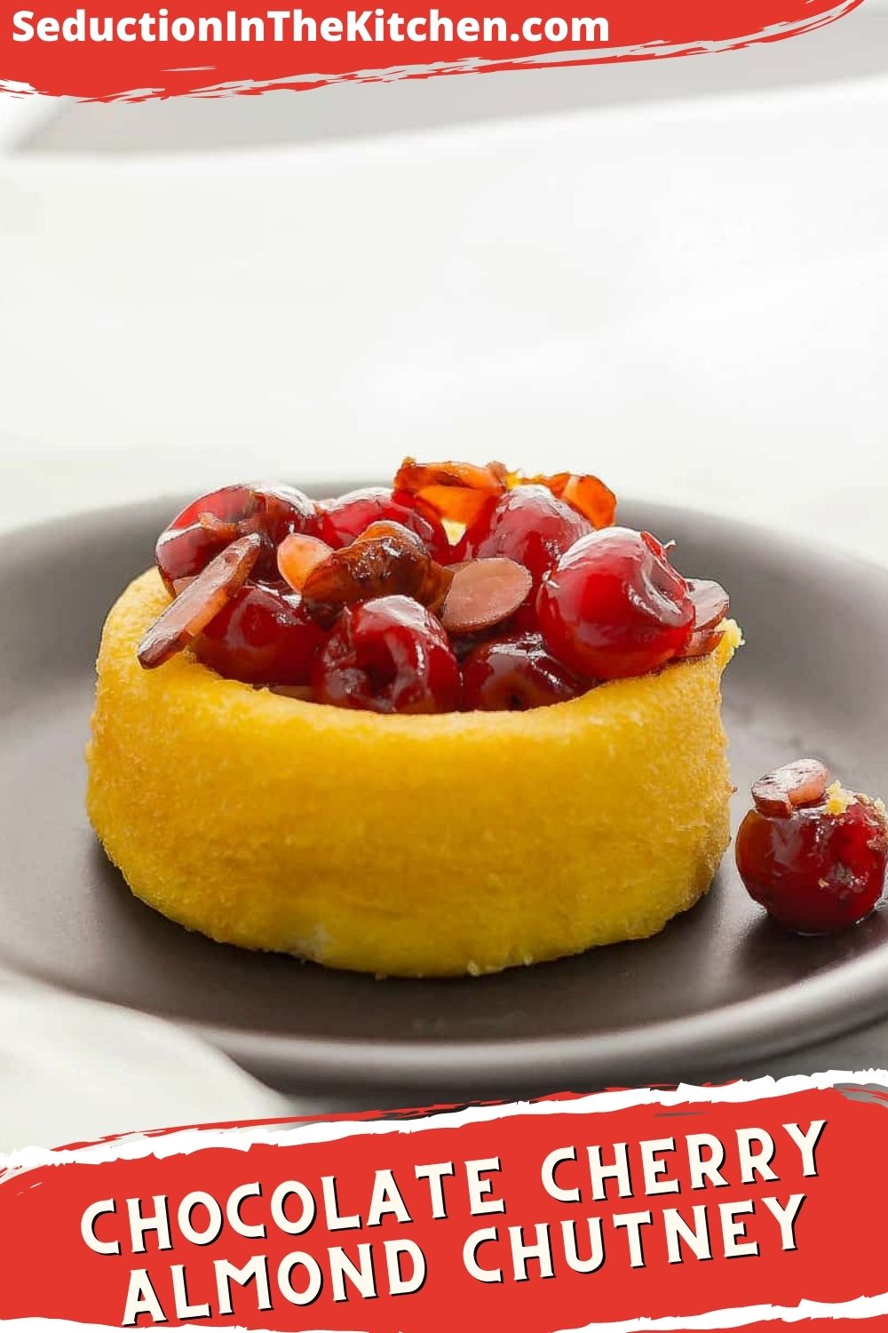 Chocolate Cherry Almond Chutney {Topping For Dessert Cups}