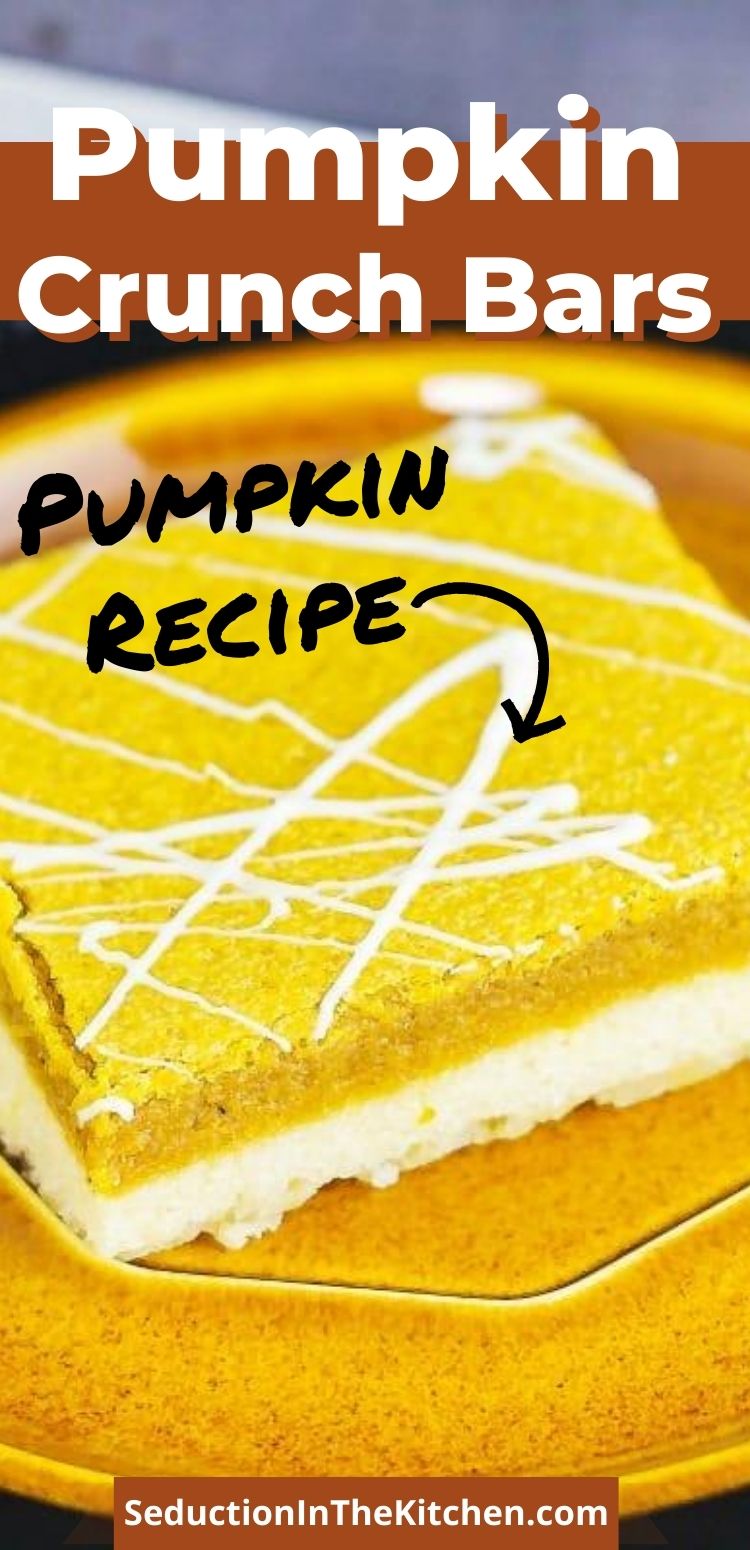 Pumpkin Crunch Bars {Easy Pumpkin Dessert Recipe}